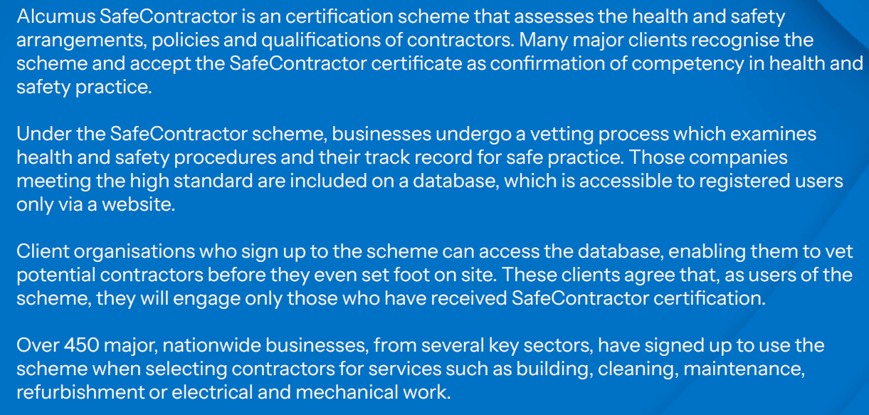 Safe Contractor Re Certification - The Sign Shiner